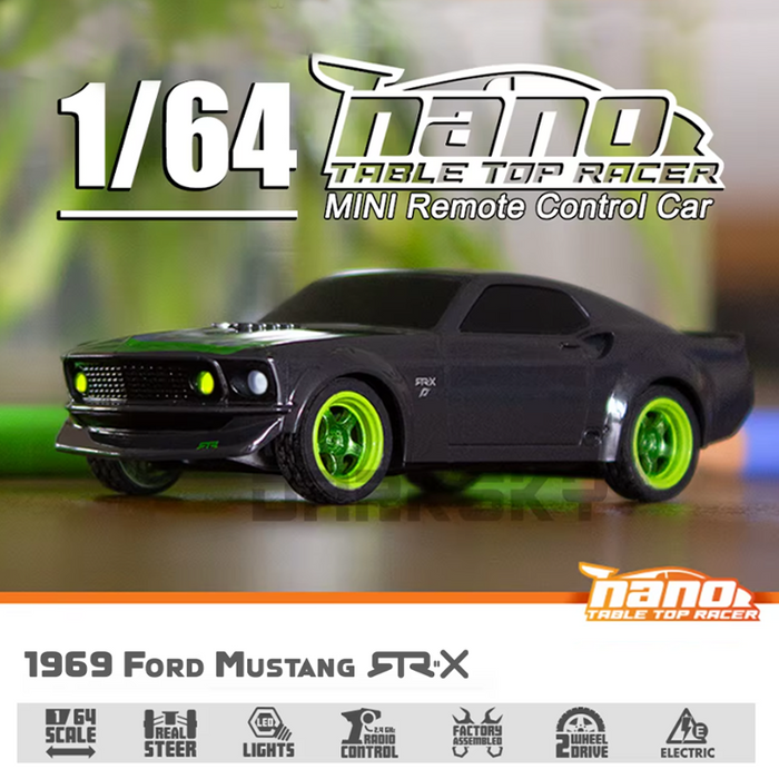 1/64 Desktop Mini Mustang NANO-TTR Racing Car